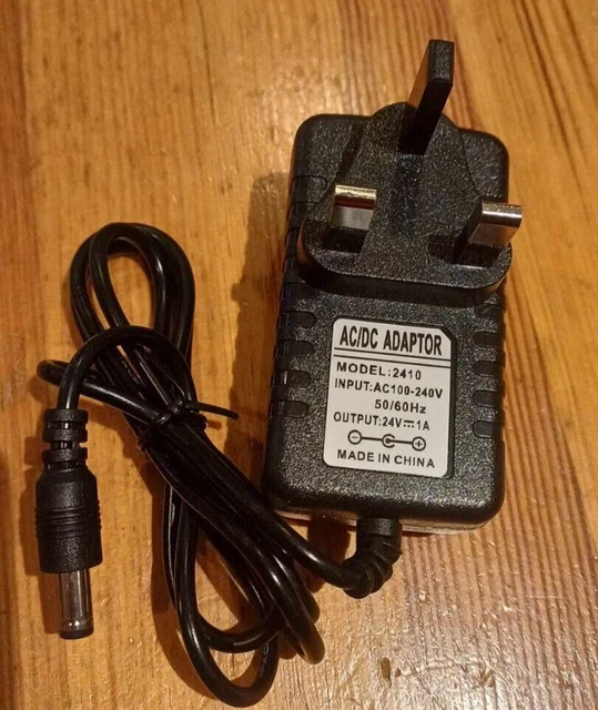 AC/DC ADAPTOR MODEL 2410, Input: AC100-240V 50/60HZ, Output 24v 1A £8. ...