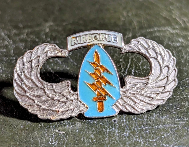 L PINS BREVET Insigne militaire US Airborne Commando Parachutiste SAS ...