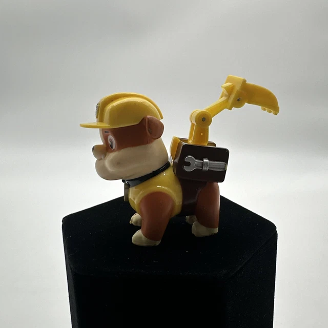 SPIN MASTER PAW Patrol RUBBLE w/ Construction Hat Action Pack Pups ...