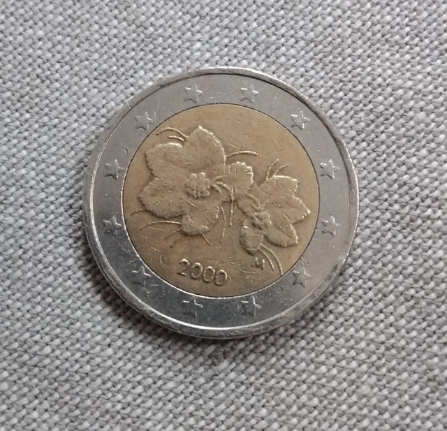 Piece 2 Euro Avec Fleur
