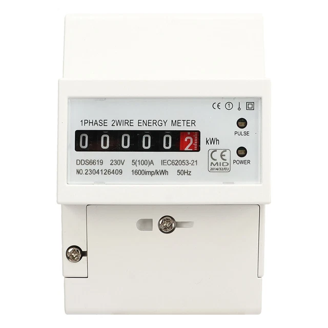 ELECTRICITY METER 230V Grade1 Single Phase Energy Meter Mechanical ...