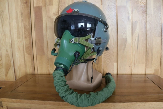 AIR FORCE FIGHTER Pilot Helmet(Pull down Sunvisor),Oxygen Mask $437.81 ...