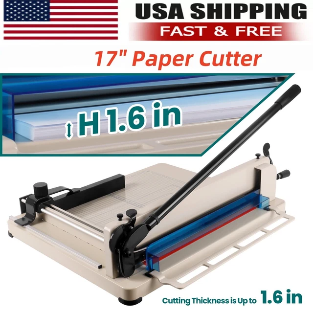17& PAPER CUTTER Heavy Duty Guillotine Paper Trimmer A4 Metal Base 400 ...