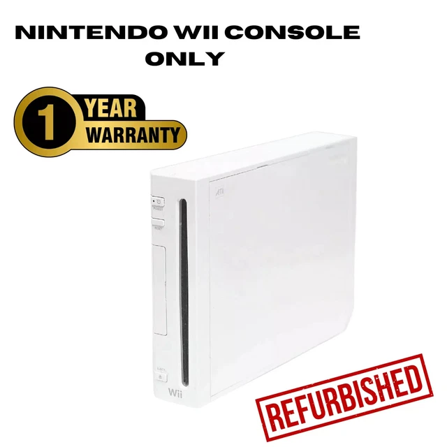 NINTENDO WII WHITE Console Unit ONLY Gaming Console Refurbished 1 Year ...