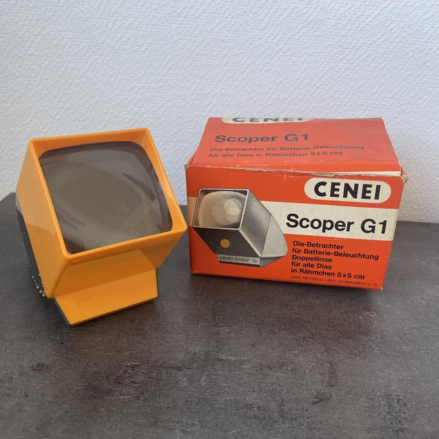 ANCIENNE VISIONNEUSE DIAPOSITIVES Cenei Scoper G1 A Piles Vintage ...