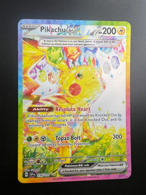 PIKACHU EX - 238/191 - Pokemon Surging Sparks Special Illustration Rare ...