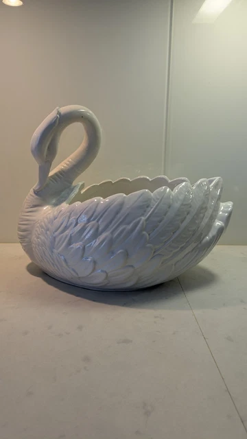 JARDINIÈRE CACHE POT CYGNE en Faïence Grand Modèle Rare Collection ...