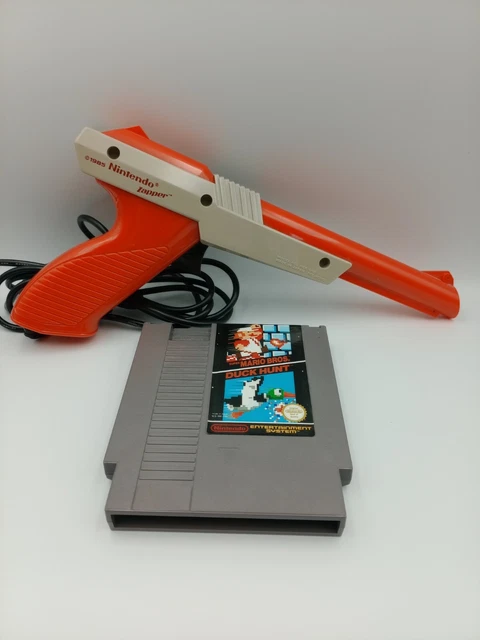 NINTENDO NES ZAPPER Light Gun & Mario Bros/ Duck Hunt Game Blaster Bundle £38.15 - PicClick UK