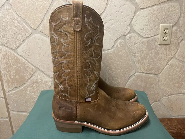 MENS 10 EE Gel Ice Steel Toe Work Western Cowboy Boots Made in the USA ...