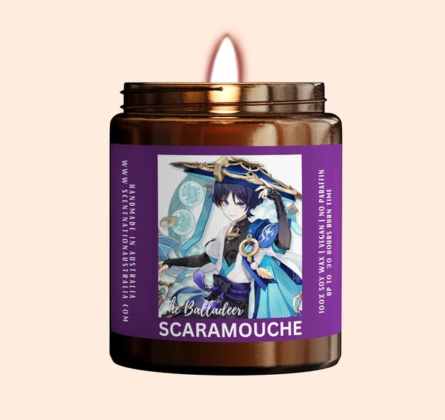 GENSHIN IMPACT | Scaramouche Merch | Anime candle | 8 oz | 225 g EUR 25 ...