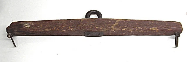 VINTAGE WOODEN 30” Oxen Yoke Harness Log Cabin Rustic Decor Farm Tool ...