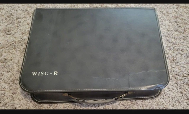 1974 WISC-R WECHSLER Intelligence Scale For Children With Case, IQ Test ...