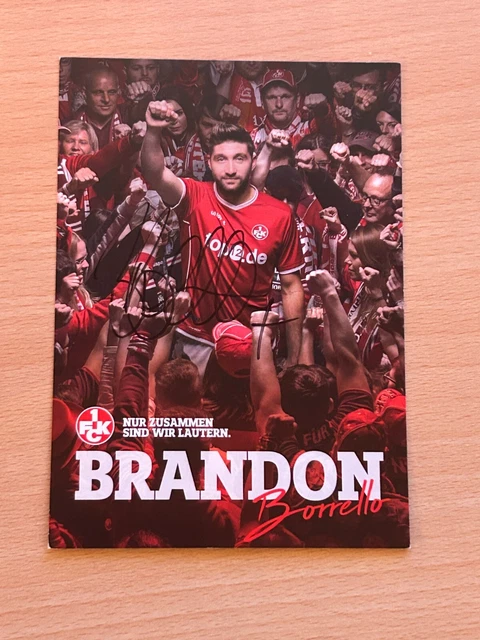 BRANDON BORELLO - 1. FC Kaiserslauter- Autogrammkarte original signiert ...