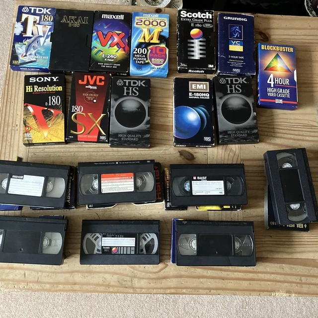 LARGE COLLECTION OF VHS tapes TV recorded used 19/3 £8.99 - PicClick UK