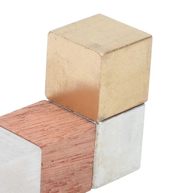 BLOC CUBIQUE ALUMINIUM 'expérimentation De Physique De Cuivre De Fer ...