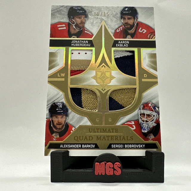 2022 UD ULTIMATE Collection Quad Materials Huberdeau/Ekblad/Bobrovsky ...