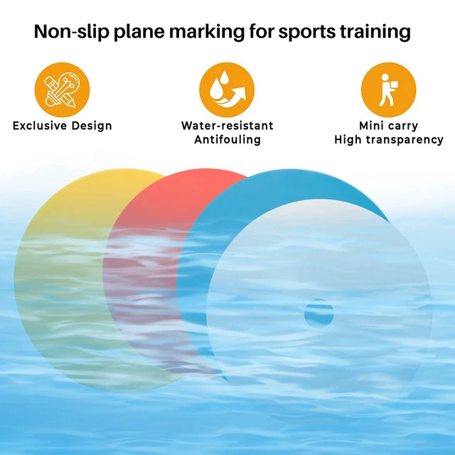 2X(10PACK FLAT DISC Markers Non-Slip Spots Markers Football ...