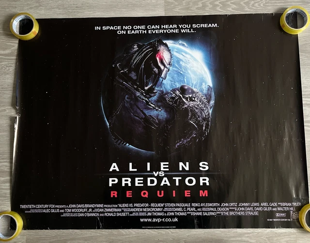 ALIEN VS PREDATOR Requiem Original Quad Movie Poster £10.00 - PicClick UK