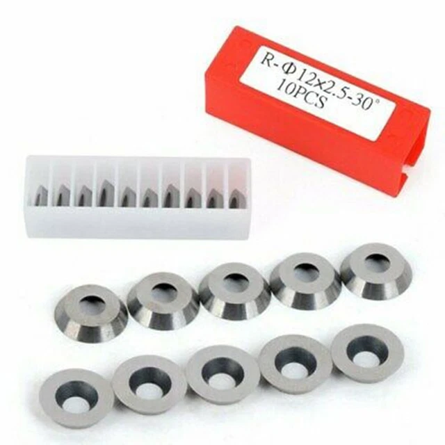 10 PI CES INSERTS de coupe en carbure solides et pratiques 12 mm pour tournage EUR 24,85 ...