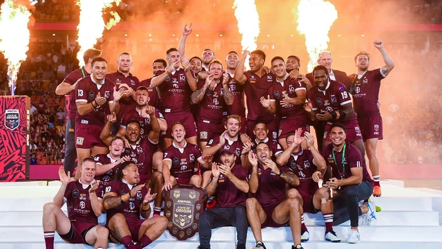 QLD MAROONS STATE Of Origin Nrl Rugby Team Photo ,Premiers , Nsw Blues ...