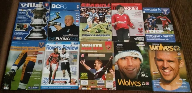 10 ASSORTED FOOTBALL programmes - early 2000s job lot (2000-2007) £5.25 ...