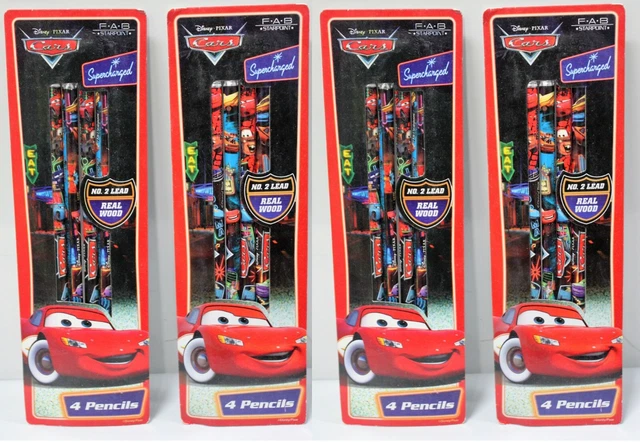 16 CARS PENCILS Supercharged Disney Pixar Lightning McQueen School ...