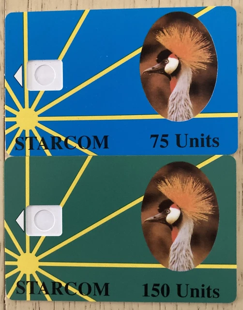 RARE SUR EBAY 2 corps de télécartes ougandaises sans puce voir photo ...