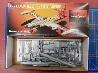 VINTAGE HELLER 1/72 Scale Lockheed F-94B Starfire Model Kit £13.00 ...