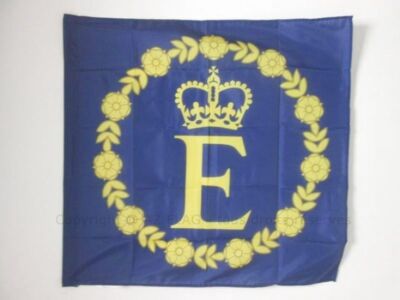 PERSONAL STANDARD OF QUEEN ELIZABETH II FLAG 3' x 3' for a pole ...
