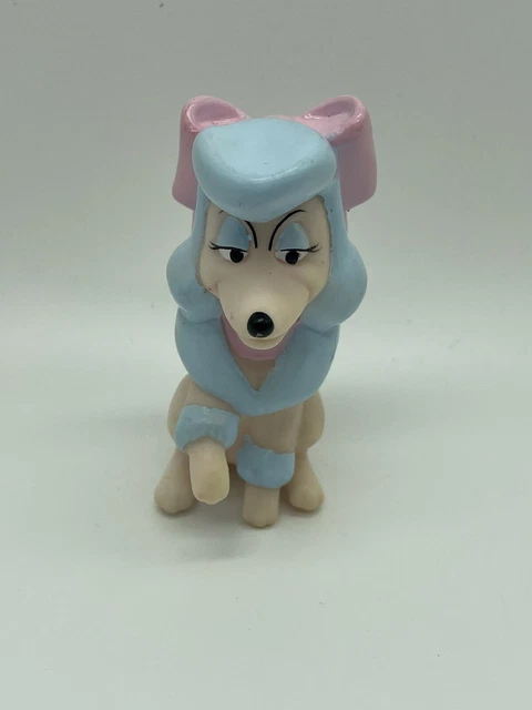 VINTAGE 1988 DISNEY Oliver & Company Georgette Poodle Dog 3" Soft Vinyl ...