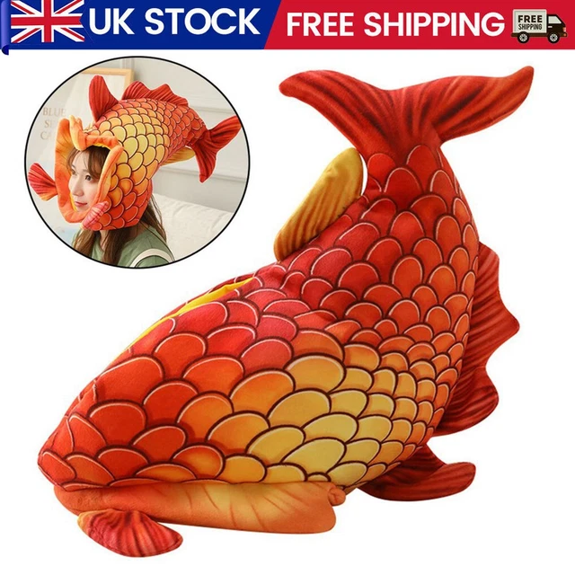 FUNNY HALLOWEEN HAT· Fish Shaped Headpiece Stage Costume Photo ...