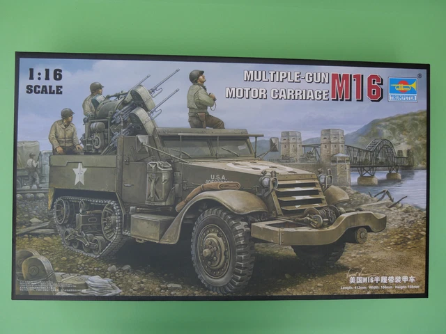 1:16 TRUMPETER 00911 M16 Multiple-Gun Motor-Carriage - riesig 41,3 cm ...