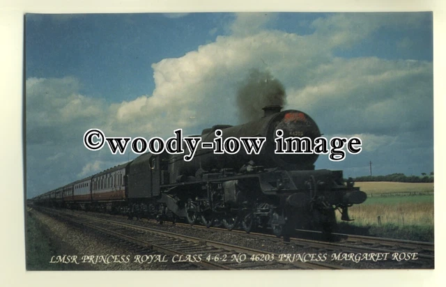 RY881 - LMS Railway Engine no 46203 Princess Margaret Rose - plain back ...