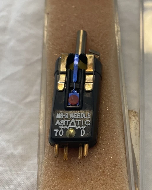 ASTATIC 70D VINTAGE Phonograph Turntable Cartridge with N8-3 Stylus $10 ...