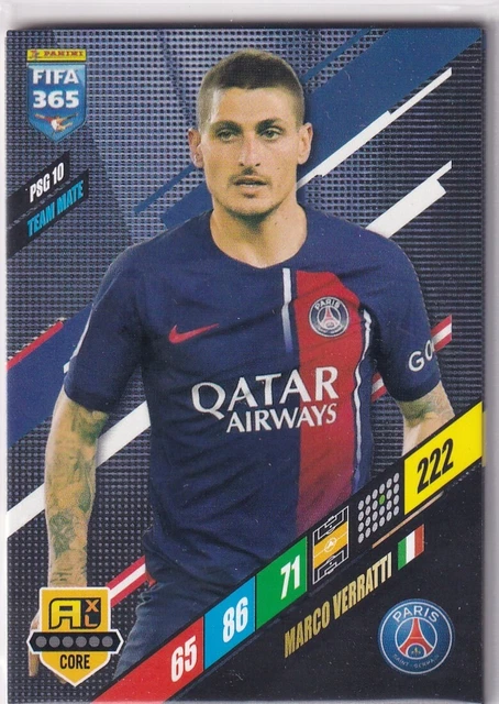 PANINI FIFA 365 Adrenalyn 2024 Mappa No. Psg 10 Marco Verratti EUR 1,00 ...