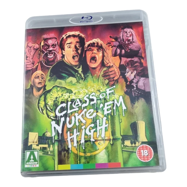CLASS OF NUKE ‘Em High Blu Ray & DVD Arrow Video Region Free Rare OOP ...
