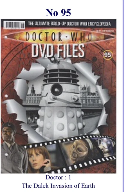 DOCTOR WHO DVD Files #95 (DVD & MAGAZINE BOTH NEW SEALED ) £12.15 ...