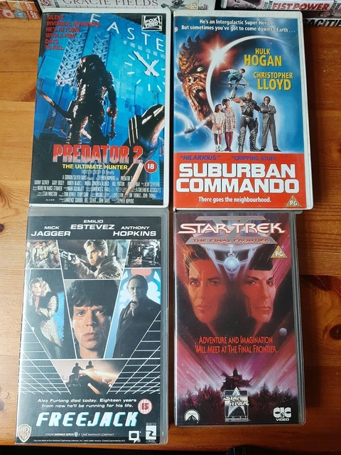 4 X Sci-Fi Classics PAL VHS Video Tapes Predator 2 Suburban Commando ...