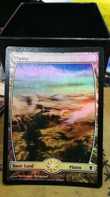 PLAINS FOIL 232 Zendikar Full Art Extended Basic Land LP/NM Mtg $11.02 ...