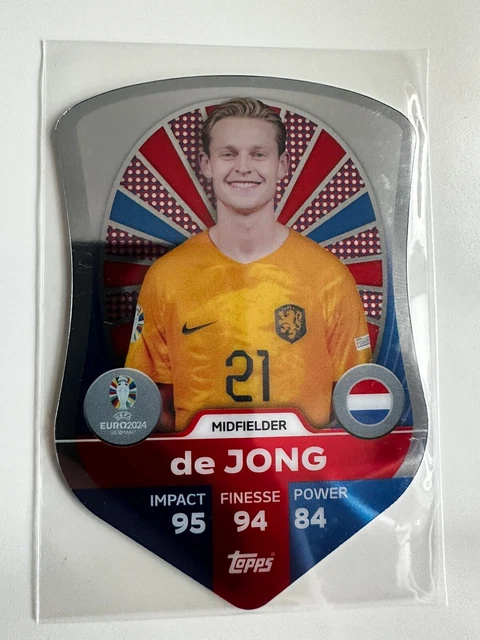 TOPPS EM 2024 match attax Frankie de jong chrome shield EUR 2,00 ...