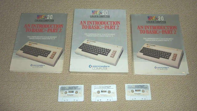 AN INTRODUCTION TO Basic Part 2 Commodore VIC-20 VIC20 Box, 2x Manuals ...
