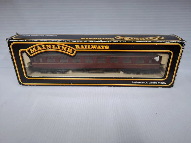 MAINLINE RAILWAYS COLLETT 60 2nd Class Coach 937309 BR Maroon Boxed OO ...