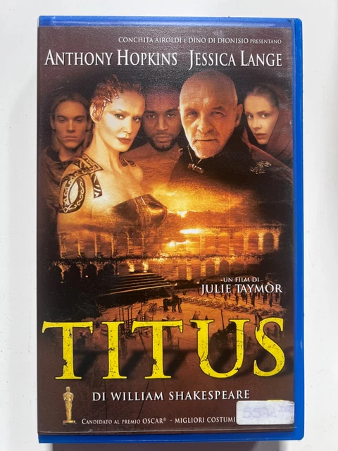 VHS VIDEOCASSETTA TITUS Anthony Hopkins Jessica Lange Ex Noleggio ☆ EUR ...