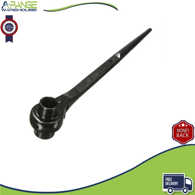 SATIN RATCHET PODGER Steel Fence Erecting Scaffold Spanner Wrench Tool ...
