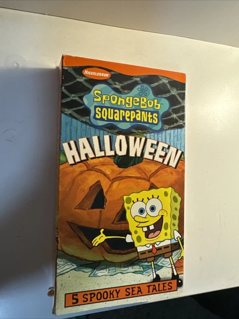SPONGEBOB SQUAREPANTS HALLOWEEN VHS 2002 - Nickelodeon - 5 Spooky Sea ...