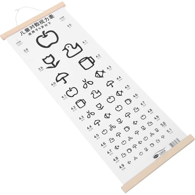 WALL STANDARD Visual Chart Visual Testing Chart Eye Charts For Eye ...