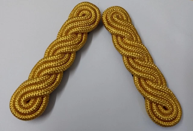 SHOULDER CORDS GOLD Military Ceremonial Parade Issue No Badges Made In ...