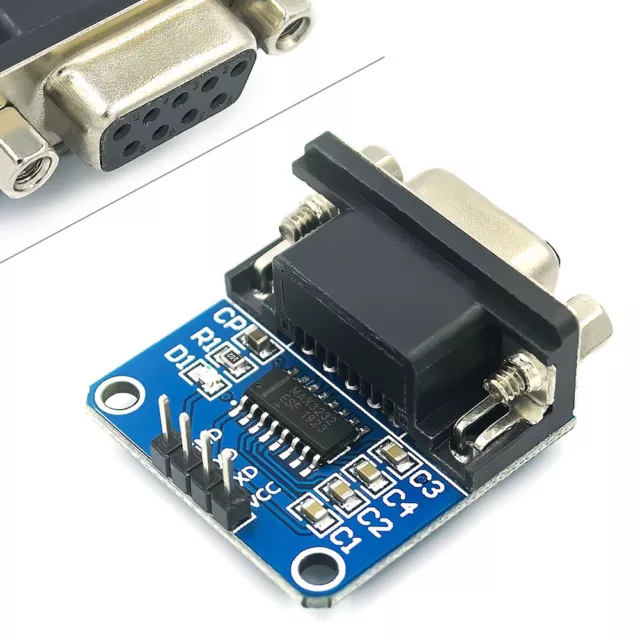 MAX3232 RS232 TO TTL Serial Port Converter Module DB9 Connector COM UK ...
