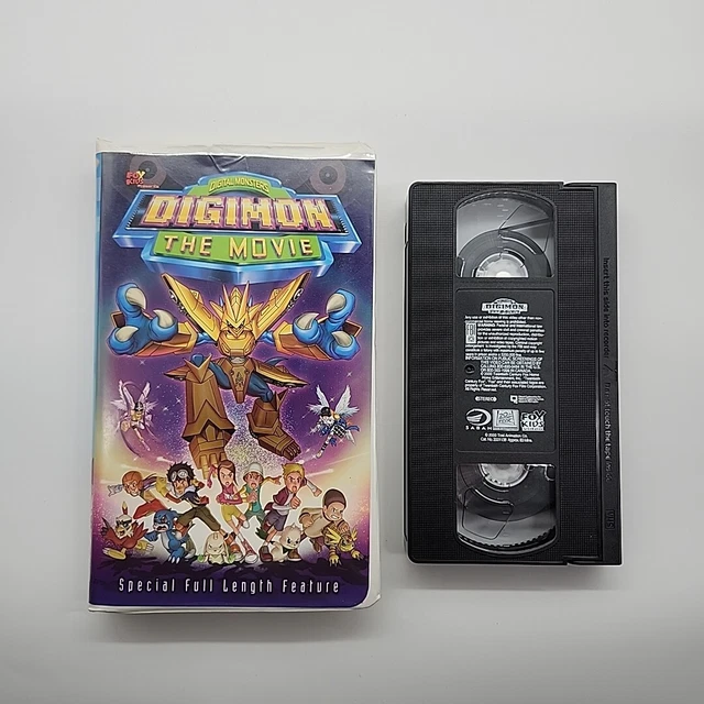 DIGIMON DIGITAL MONSTERS The Movie VHS 2001 Special Full Length Feature ...