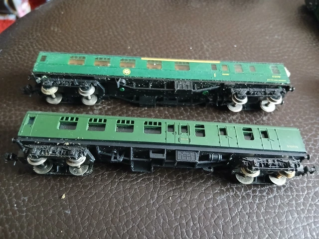 N GAUGE PAIR of Garfar/Lima Southern Railway Coaches £21.50 - PicClick UK